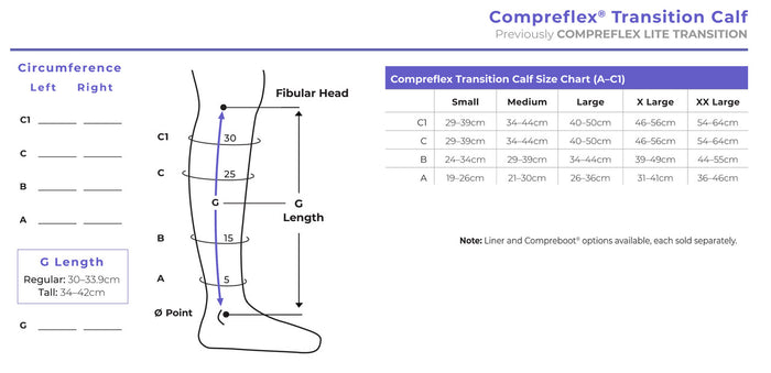 Sigvaris Compreflex Transition Calf - Black – Compression Health